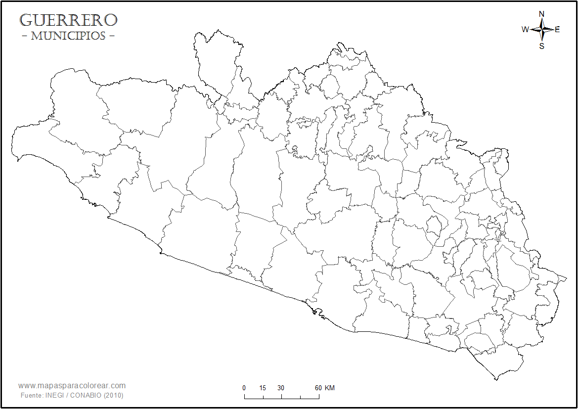 Mapa Del Estado De Guerrero Por Regiones Para Colorear - vostan Mapa Del Estado De Guerrero Por Regiones Para Colorear - vostan